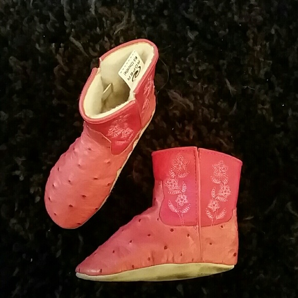 Roper | Shoes | Baby Soft Leather Roper Cowboy Pink Boots | Poshmark